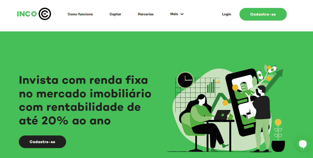 Inco, plataforma de investimento imobiliário, oferece investimento de ...